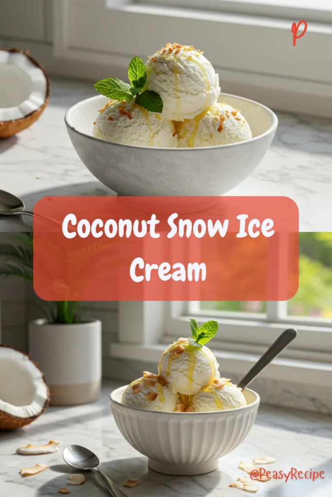How to Make Coconut Snow Ice Cream – Easy & Creamy Recipe