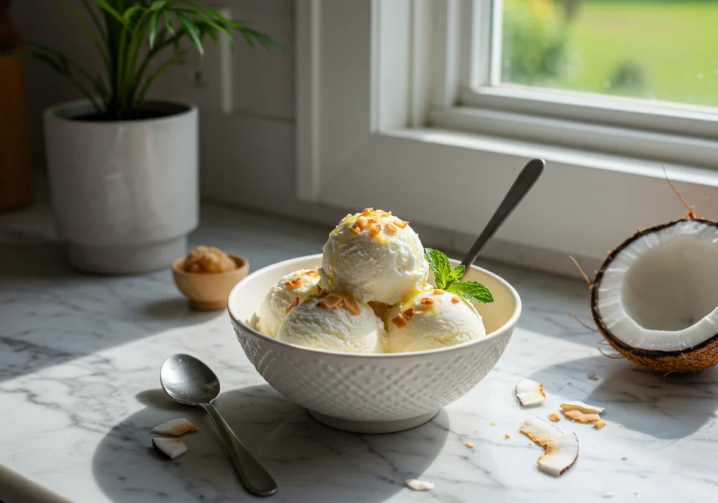 How to Make Coconut Snow Ice Cream – Easy & Creamy Recipe