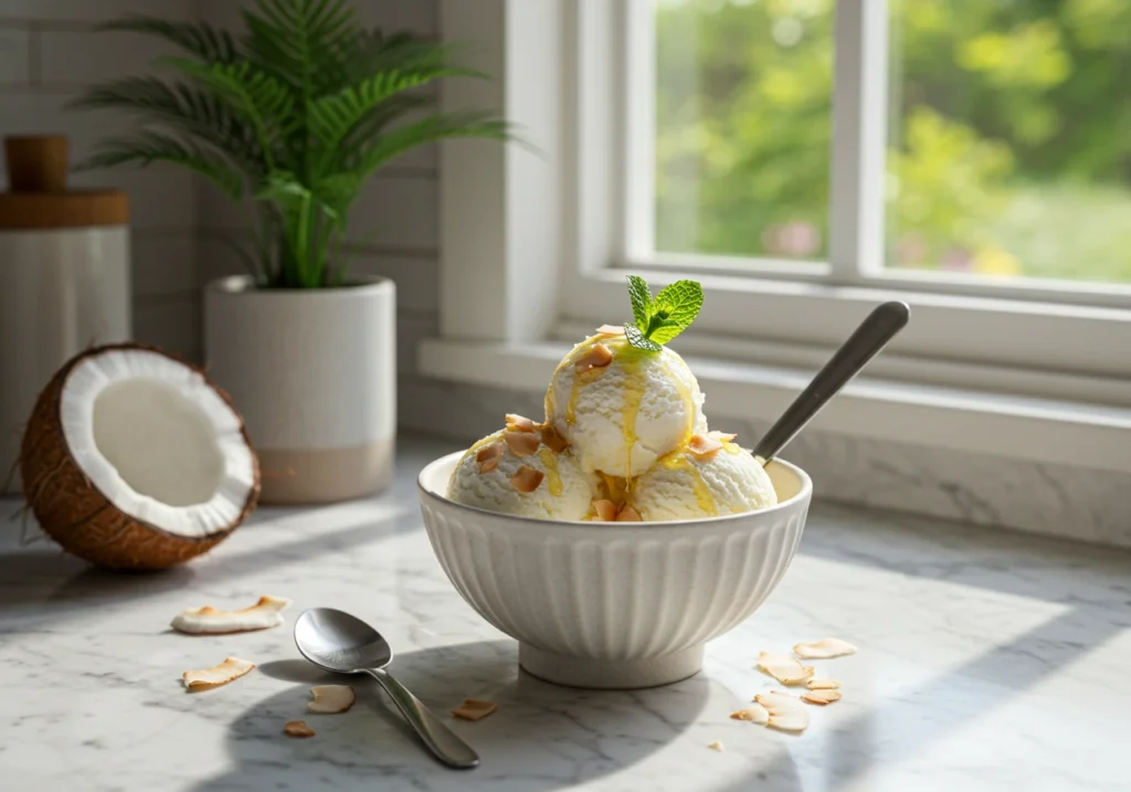 How to Make Coconut Snow Ice Cream – Easy & Creamy Recipe